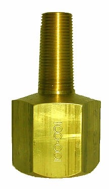 #100-012: ADAPTER,TEST,1/4" NGT,BRASS